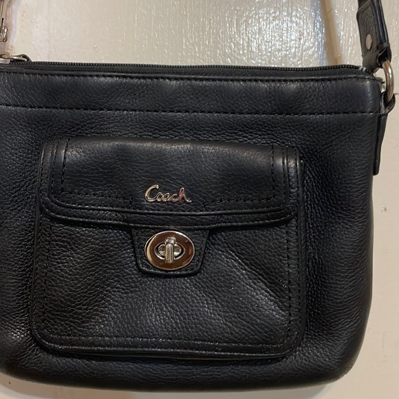 Bags | Authentic Coach Leather Crossbody Bag With Silver Hardware ...